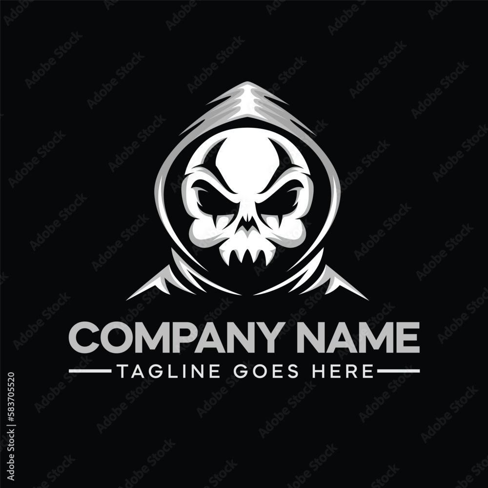 Hacker mascot logo, anonymous hacker hoodie gaming vector esports logo ...