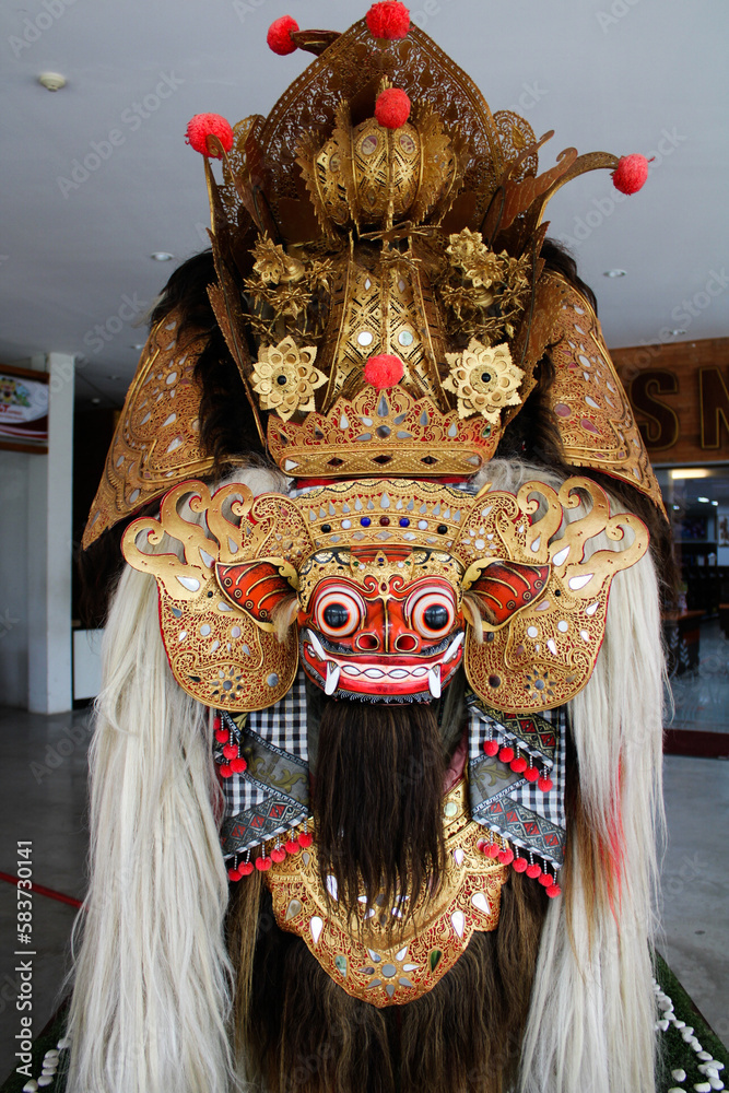Panther like creature of the Balinese mythology in Bali, Indonesia ...