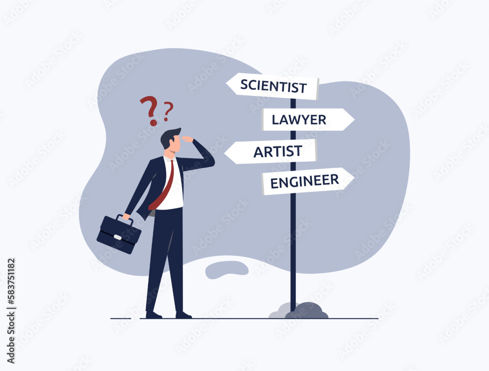 Making a decision for career path, career guidance and development ...