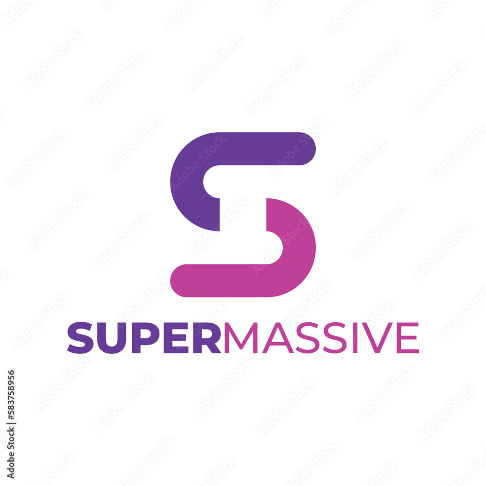 simple letter S initial logo for company and business Stock Vector ...