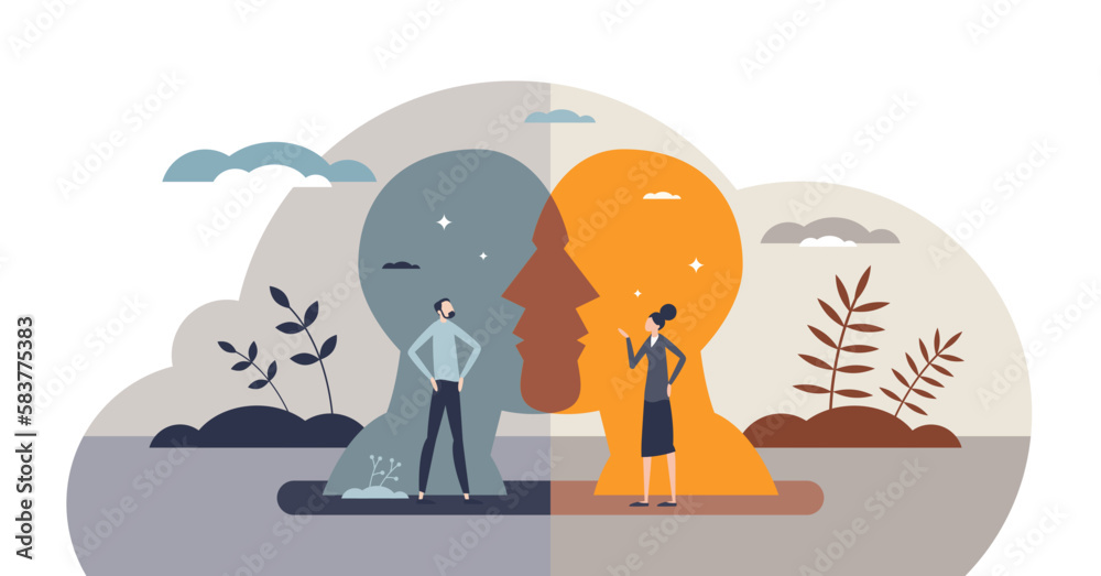 Empathy in relationship as compassion and mental care tiny person ...