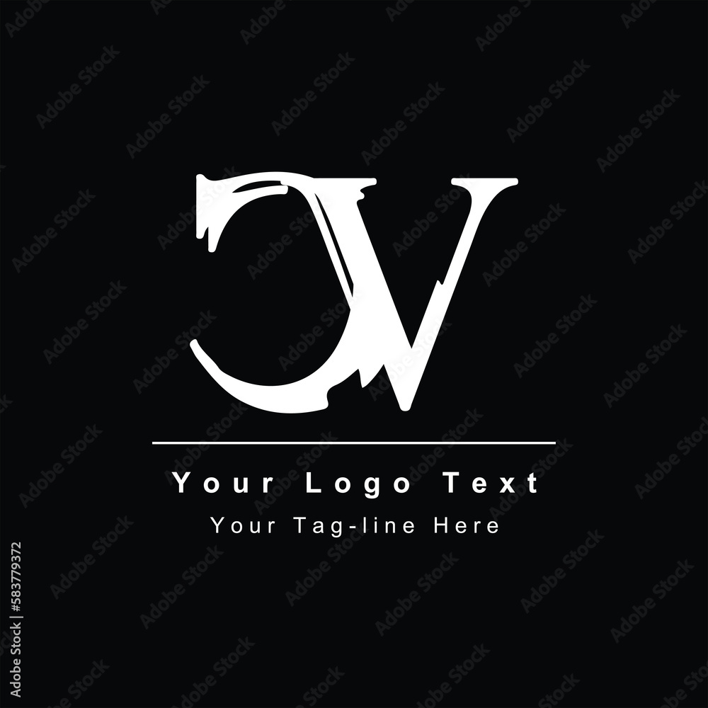 CV VC initial based Alphabet icon logo Stock Vector | Adobe Stock