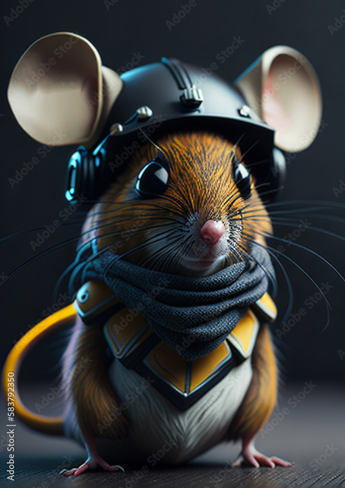 rat wars in hardhat, generative artificial intelligence. Stock ...