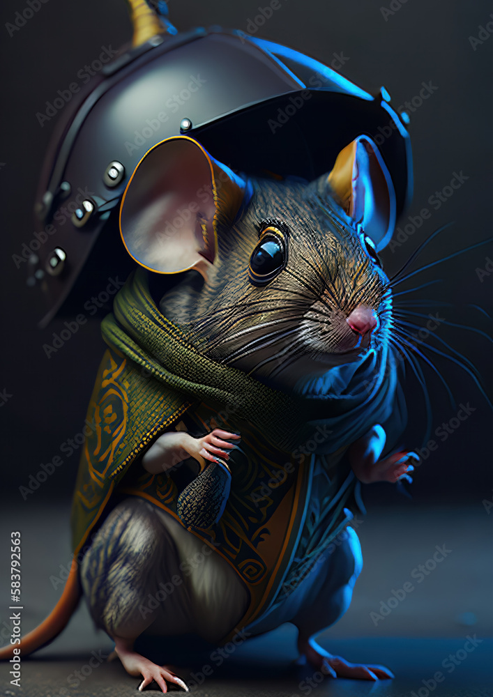 rat wars in hardhat, generative artificial intelligence. Stock ...