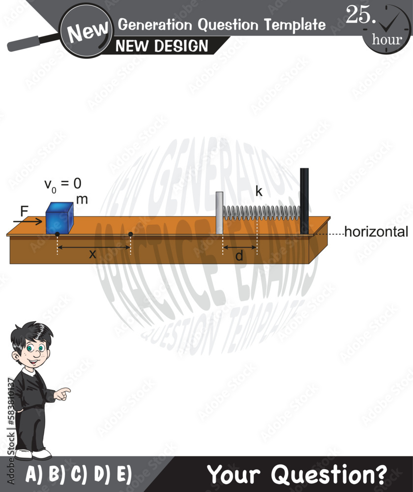 Physics, Newton's laws of motion, next generation question template ...
