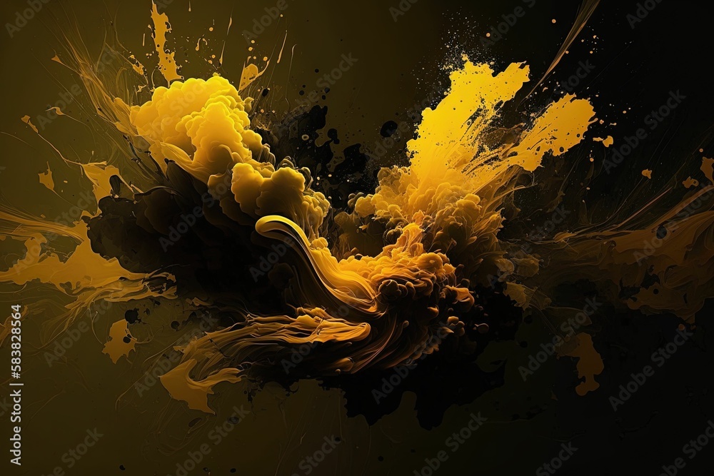Yellow pc wallpaper, abstract yellow background. Stock Illustration ...