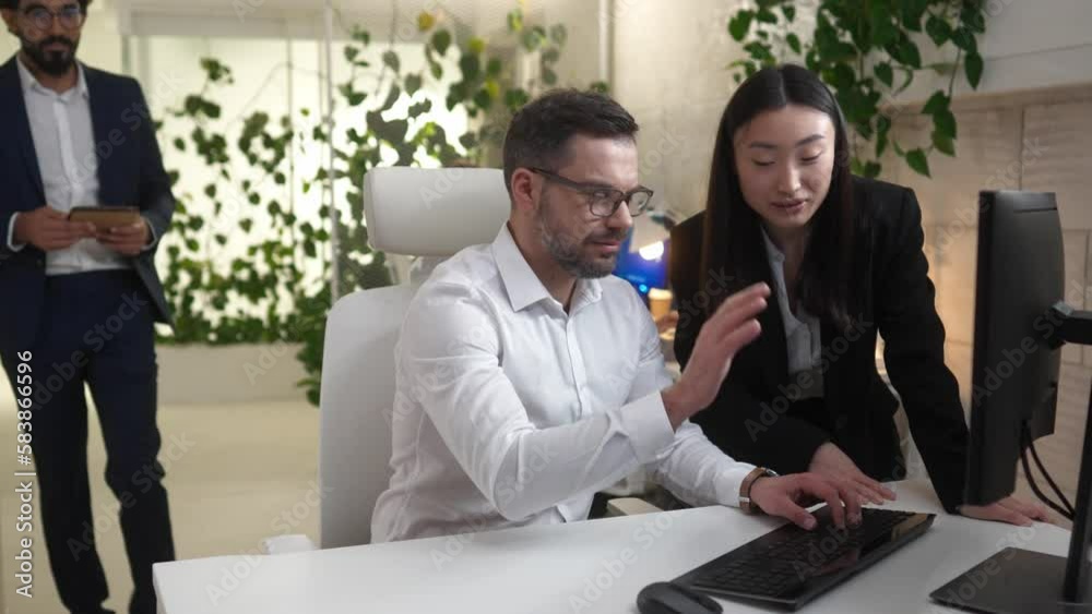 Portrait of young professional multiethnic IT workers colleagues ...