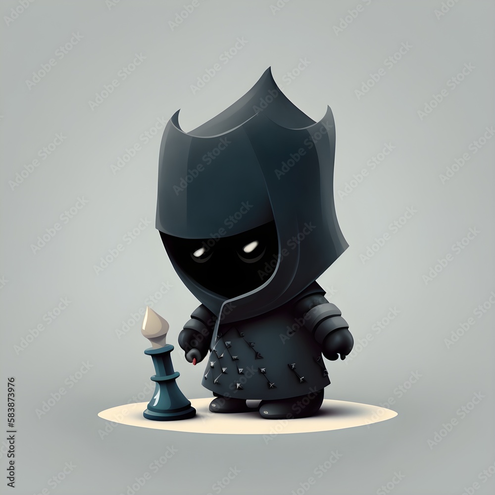 "Checkmate Champion" / Knight Chess | Generative AI Artwork ...