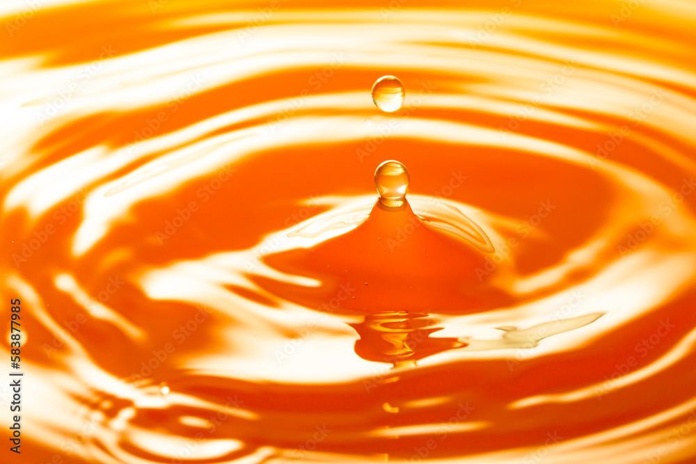 Macro orange drop,Macro orange water drop texture,Falling drop in ...