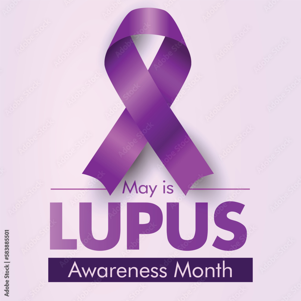 Lupus Awareness Month. May celebration for lupus education. Vector banner. Stock Vector | Adobe ...