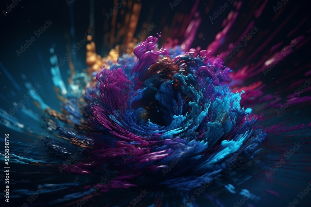 abstract background featuring a swirling vortex design, metallic ...