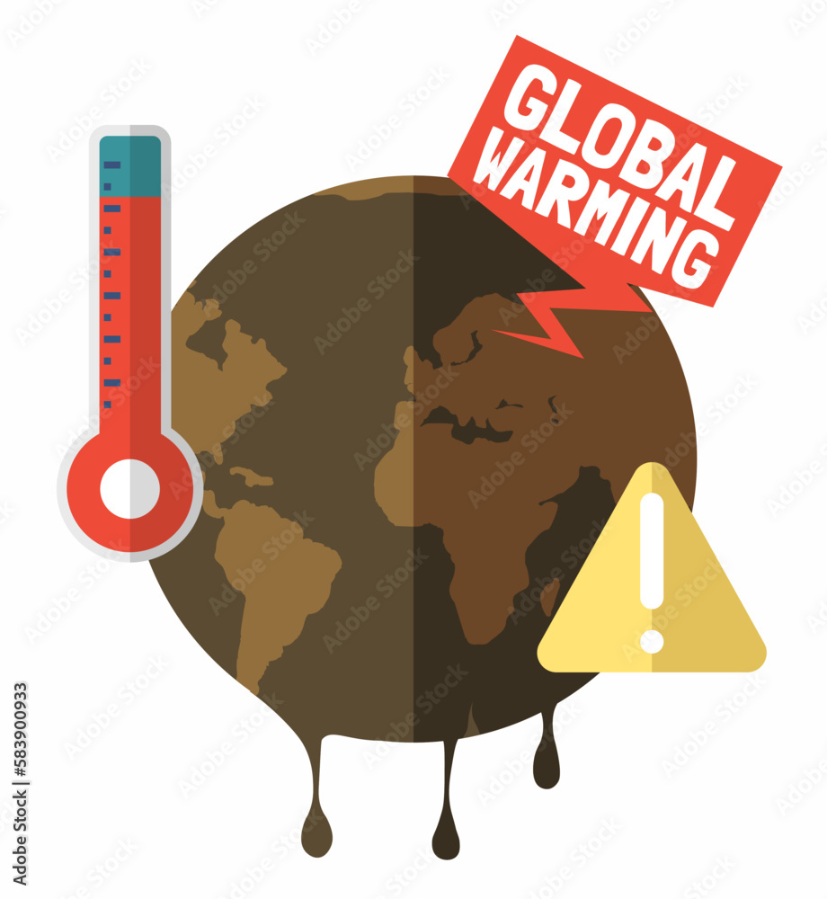 Climate change weather global greenhouse warming risks. Waste disposal ...