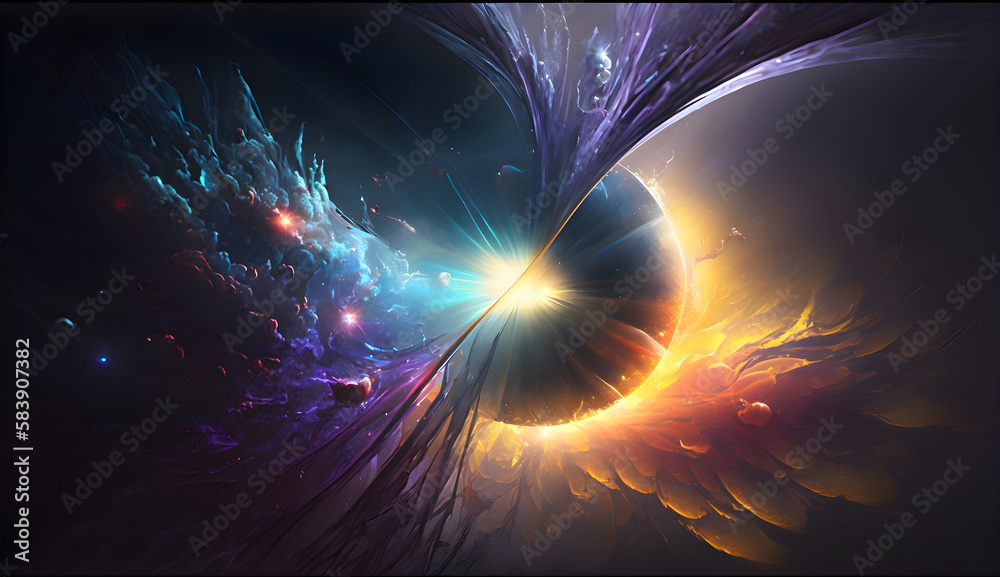 abstract background that marries the beauty of natural light phenomena ...