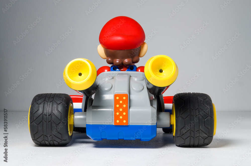 kent, uk 01.01.2023 Carrera Mario Kart Mario Race Kart remote control ...