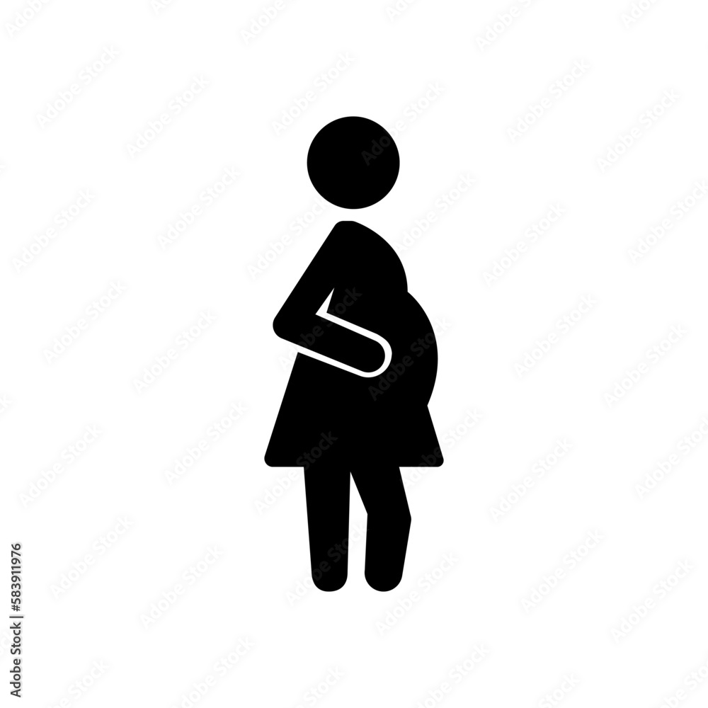 Pregnant Icon Vector