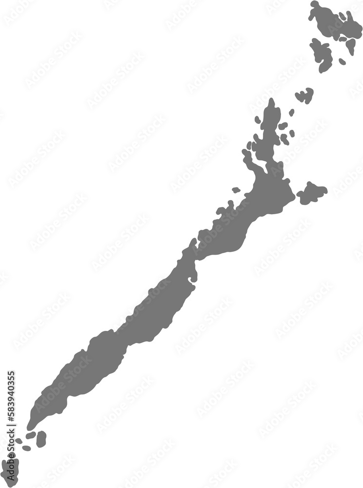 doodle freehand drawing of palawan island map. ilustração do Stock ...
