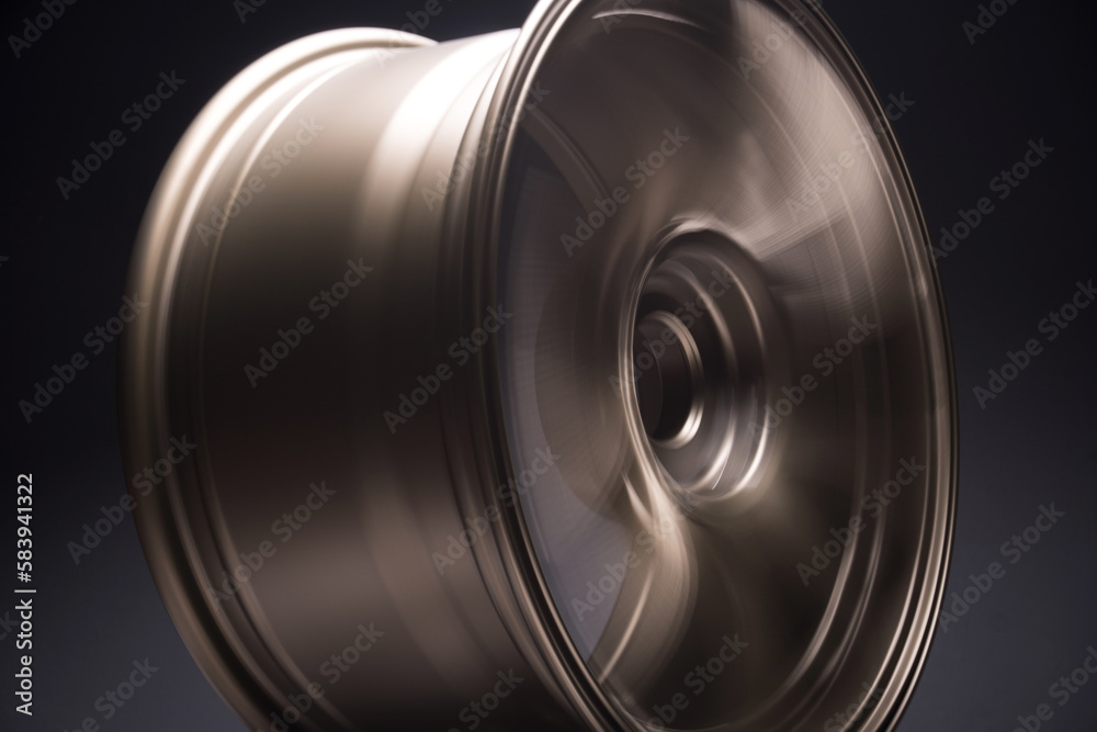 sports matte bronze car rims photography at various long exposures for ...