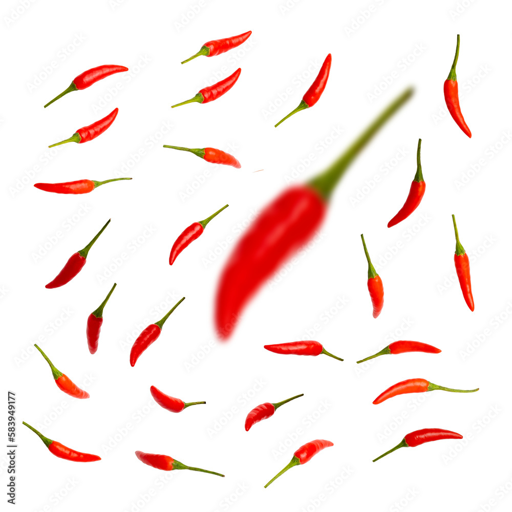 Pimenta malagueta caindo no fundo transparente. PNG Stock Photo | Adobe ...