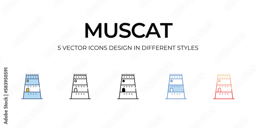 Vetor de Muscat icon. Suitable for Web Page, Mobile App, UI, UX and GUI ...