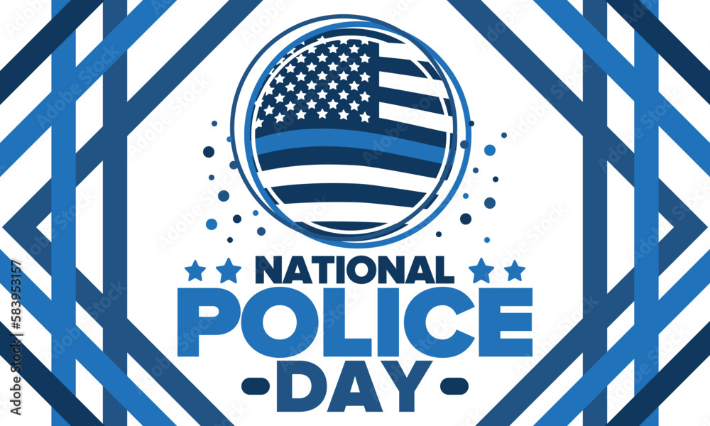 National Police Week in May. Celebrated annual in United States. In ...