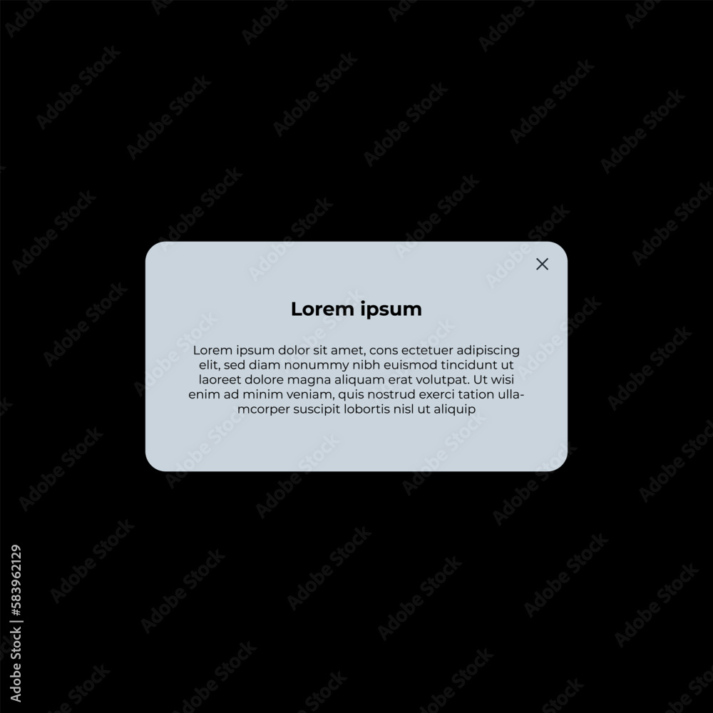 Vetor de Notification Boxes Template. Smartphone Message Interface ...