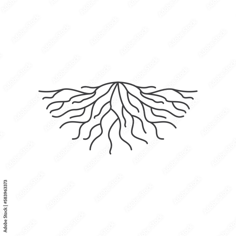 root logo icon design vector Stock Vector | Adobe Stock