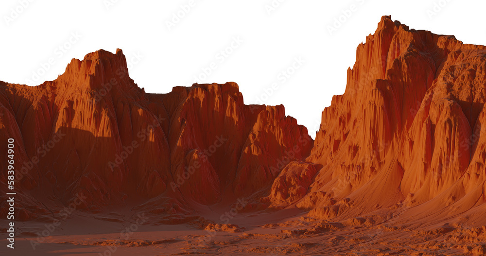 3D renders - mountains - landscapes - isolated PNG images Stock ...