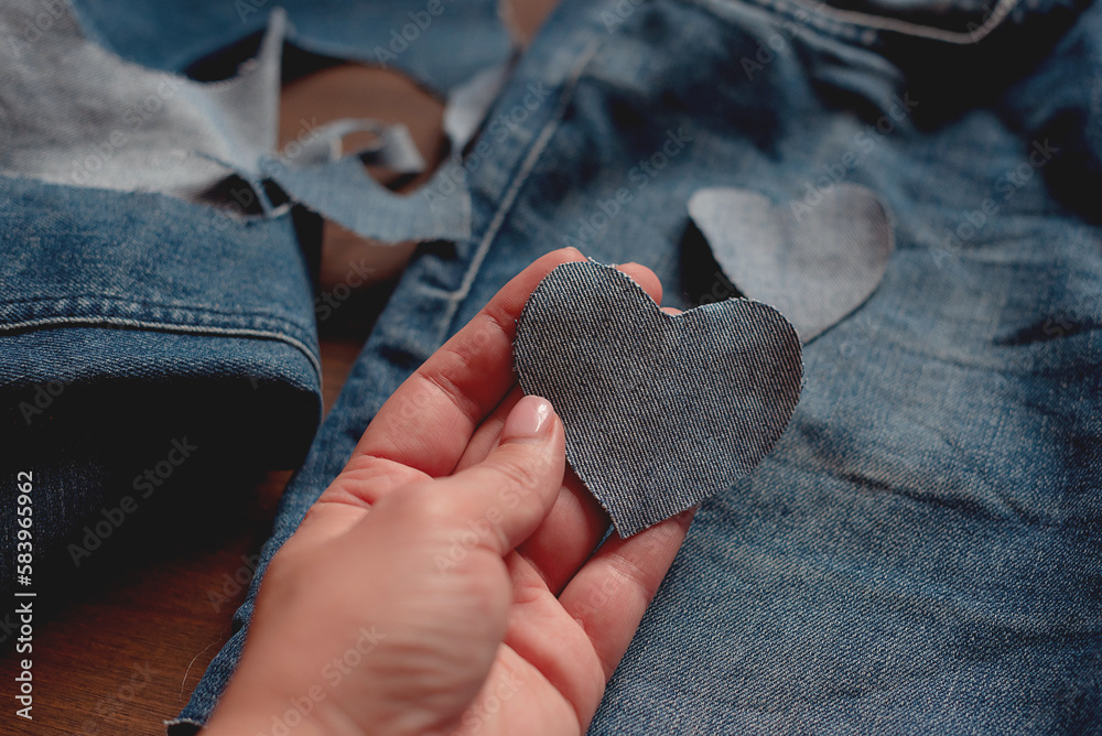 Fotografia do Stock: Denim Upcycling Ideas, Using Old Jeans ...