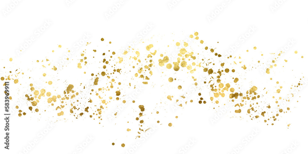 Gold sparkle ,splatter border,Gold Foil Frame Gold brush stroke on ...