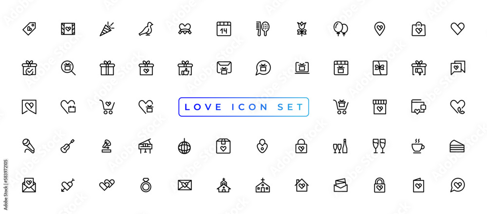Heart vector icons. Set of heartbeat icon on isolated background ...