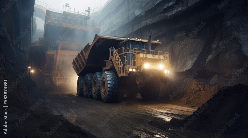 Massive Coal Hauling Truck in Action: A Glimpse into the Mining ...