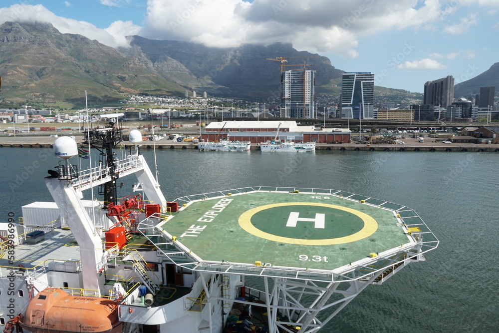 Cape Town, South Africa, 03 20 2023, Offshore trenching support vessel ...