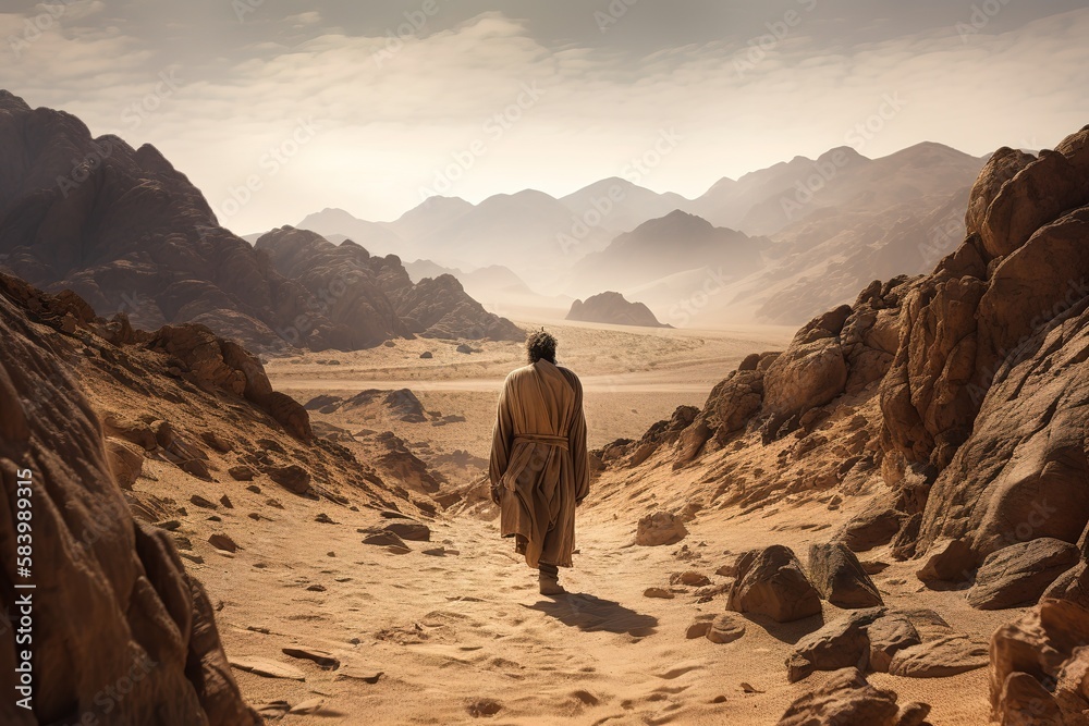 Moses in the Wilderness The biblical Moses walks through the Sinai ... Moses in the Wilderness The biblical Moses walks through the Sinai ...