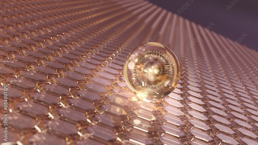 Artistic 3D rendering Skin-cell sagging is reduced by a magic serum ...