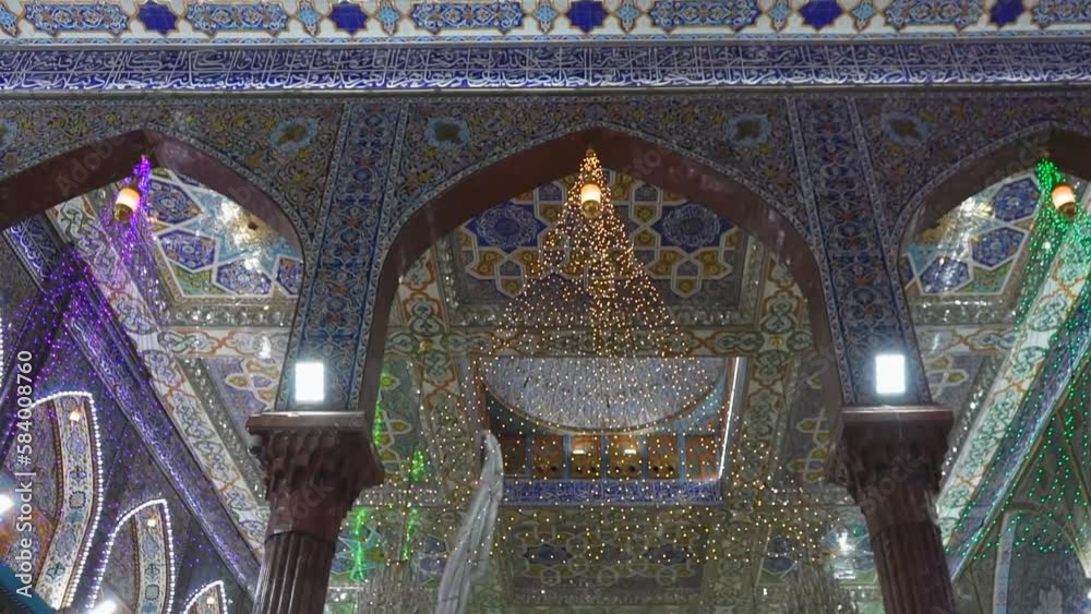 Vídeo do Stock: Karbala, Iraq - Shrine of Shia Imam Hussain and his ...
