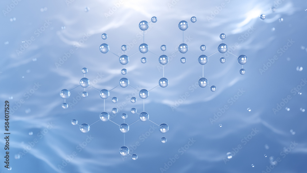 maltitol molecular structure, 3d model molecule, sugar alcohol ...