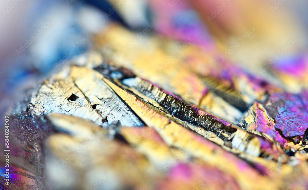 Thin layer of the titan on a quartz surface Macro Stock Photo | Adobe Stock