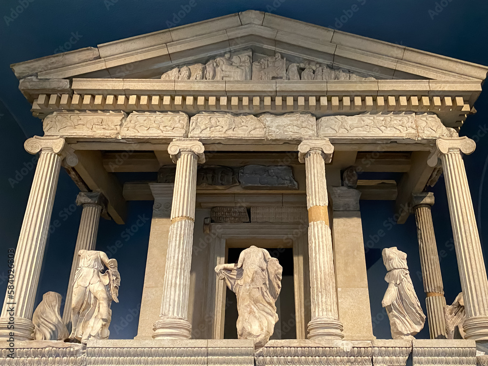 The British Museum. The Nereid Monument is a sculptured tomb from ...