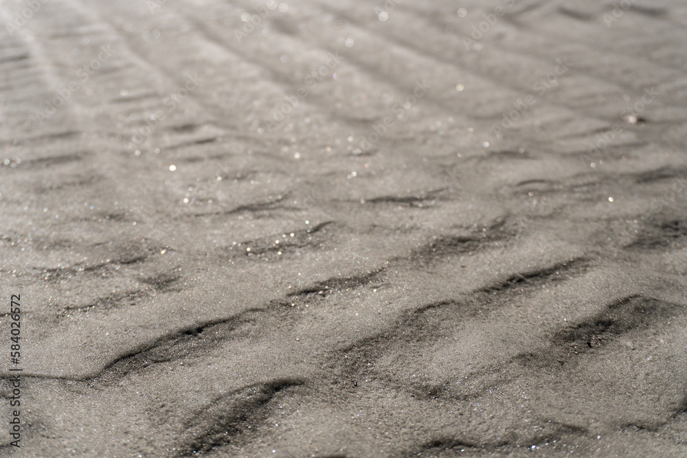 Sand ridges on beach. Ripples, commonly known as sand waves, are ... Sand ridges on beach. Ripples, commonly known as sand waves, are ...