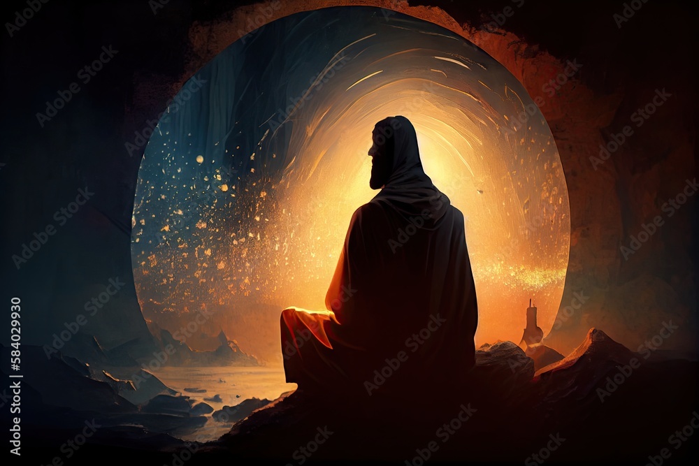 person, meditating on the teachings of jesus christ and seeking ...