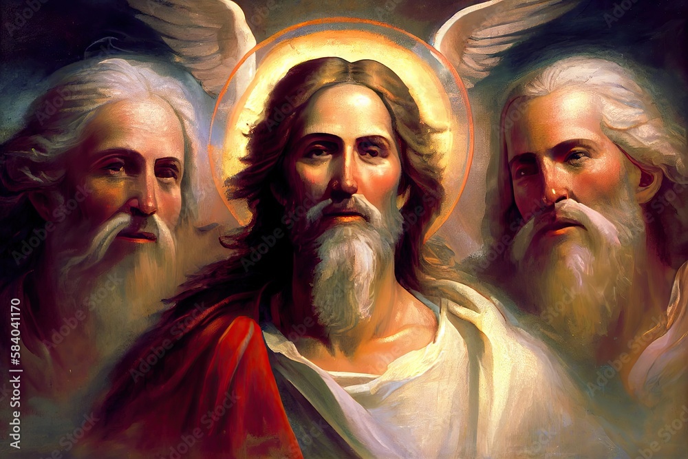 person of the holy trinity, appearing in a vision to guide and comfort ...