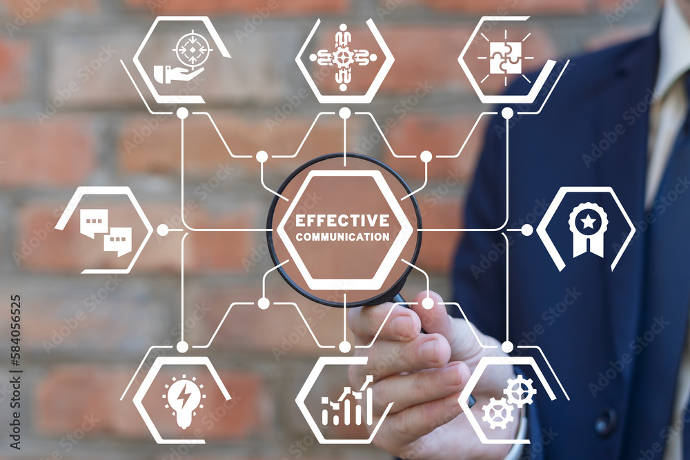 Effective communication business concept. Partnership work. Team unity ...