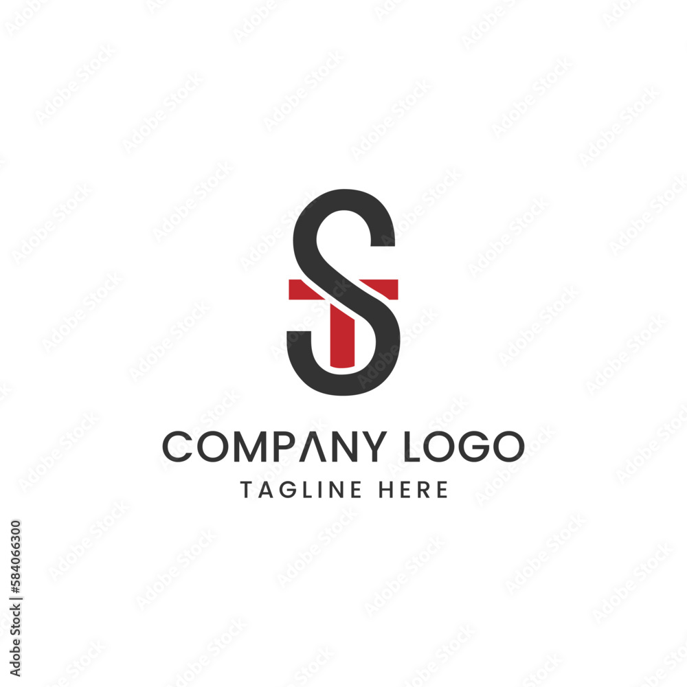 Initial Letter ST Logo Design Outstanding Creative Modern Symbol Sign ...