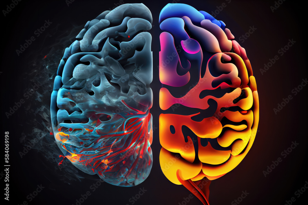 The concept of the human brain. The right creative hemisphere versus ...