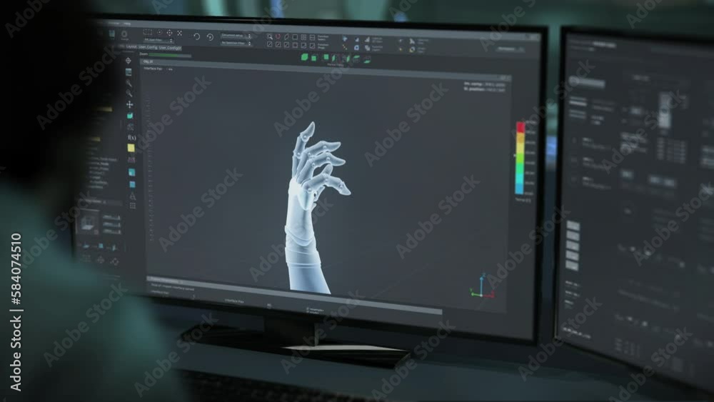 Assembling the high tech mechanisms of the digital realistic hand ...