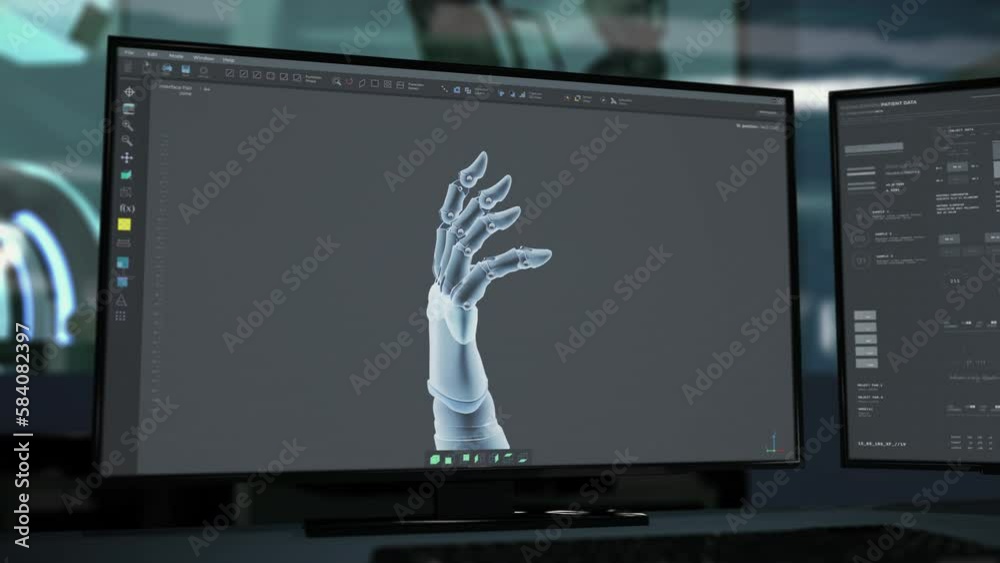 Robotic Arm Components Assembly In Prototyping Production Program ...