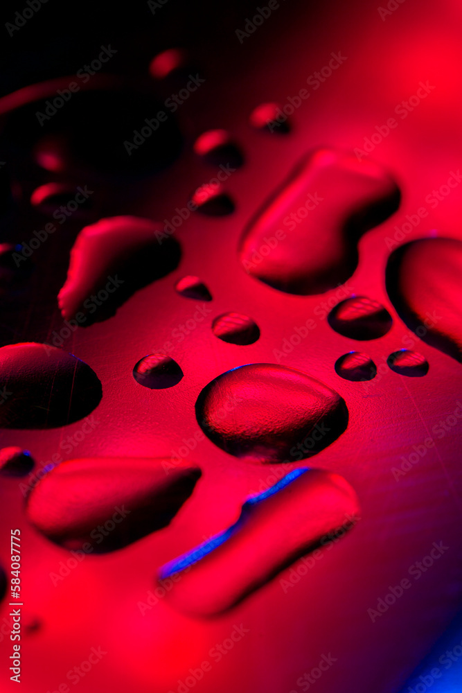 drops in pink colors.neon phone wallpaper. Bubbles in neon light.Fluid ...