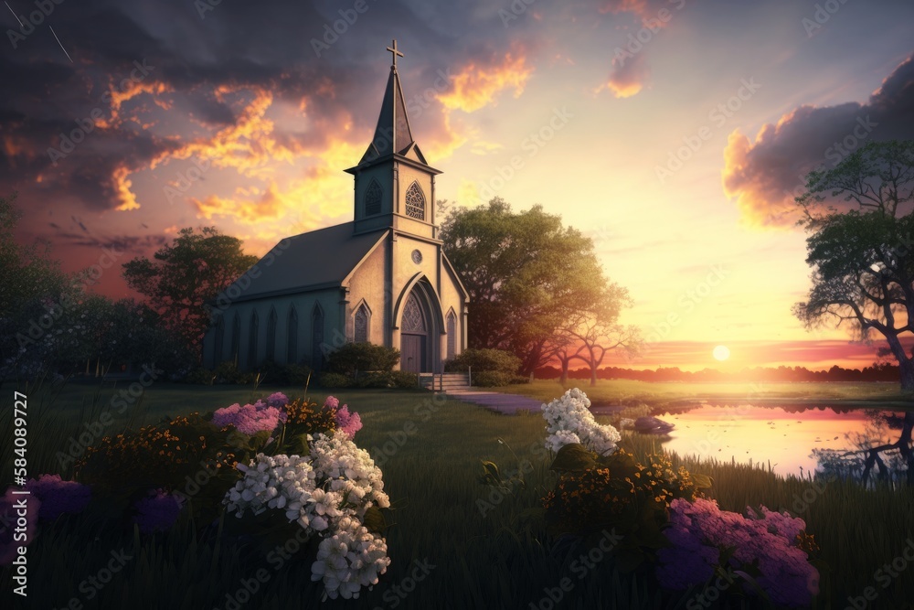 Easter Sunrise: Captivating the Charm of Religious Architecture, Old ...