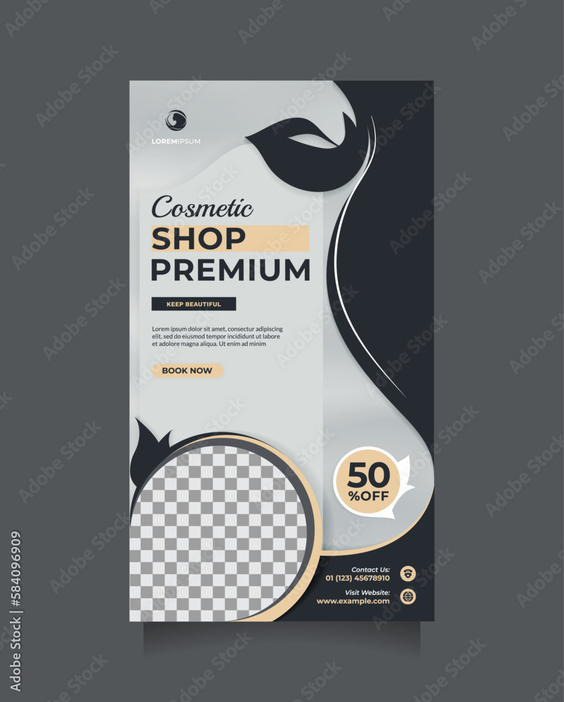 Luxury beauty template social media story post promotion. Beautiful and ...