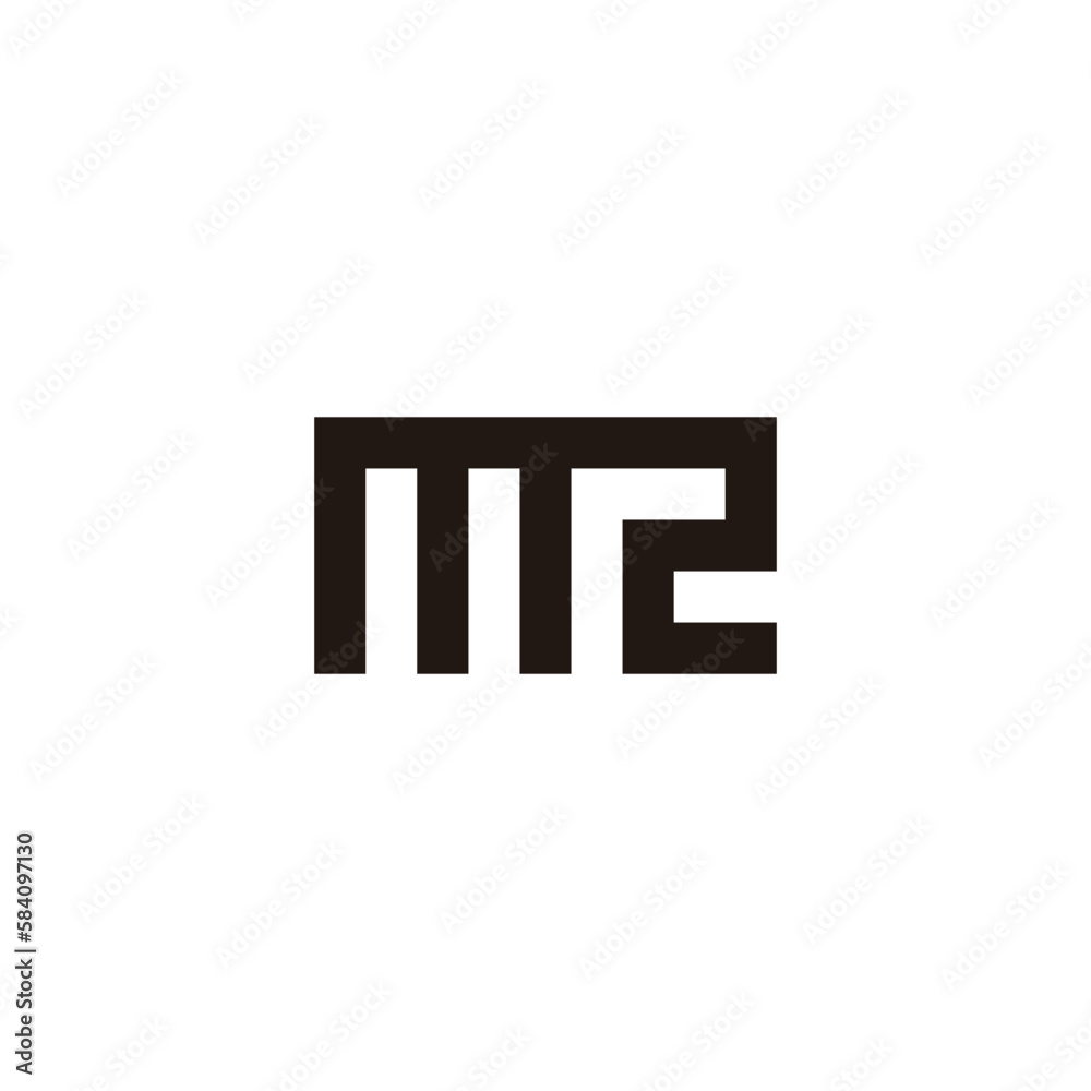 Letter mR square geometric symbol simple logo vector Stock Vector ...